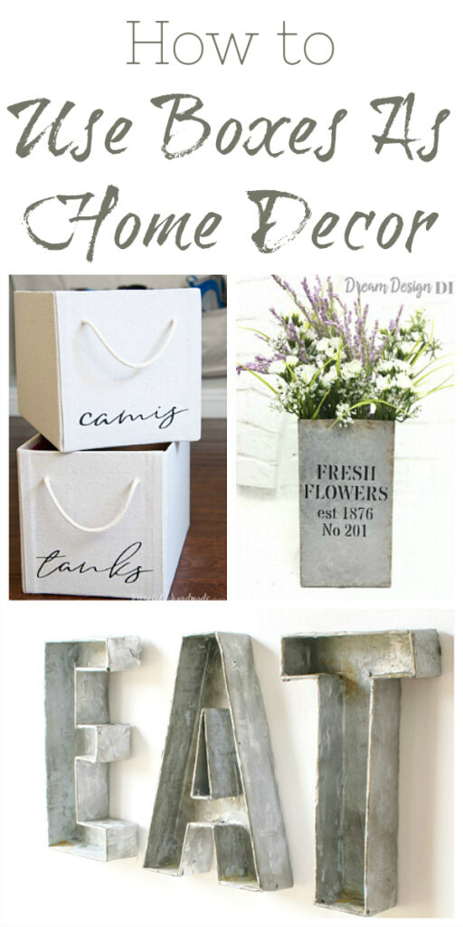 Decorate with Cardboard Boxes - Lemons, Lavender, & Laundry