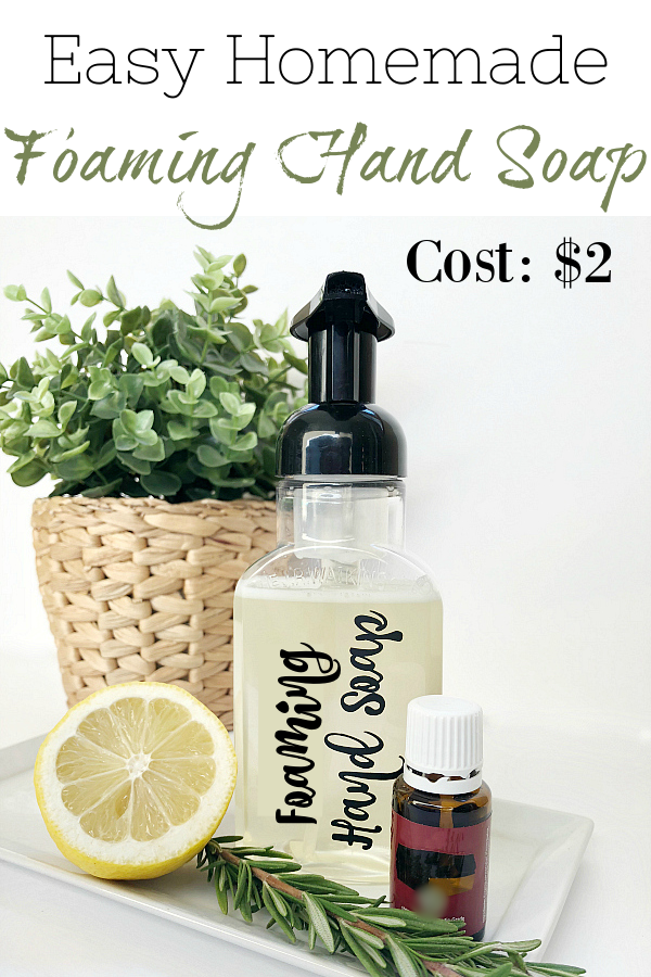 DIY Foaming Hand Soap Recipe - Lemons, Lavender, & Laundry