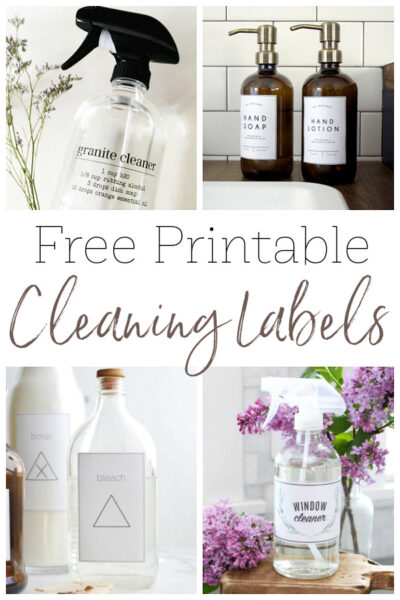 Free Printable Cleaning Labels | For Every Room In Your Home - Lemons ...